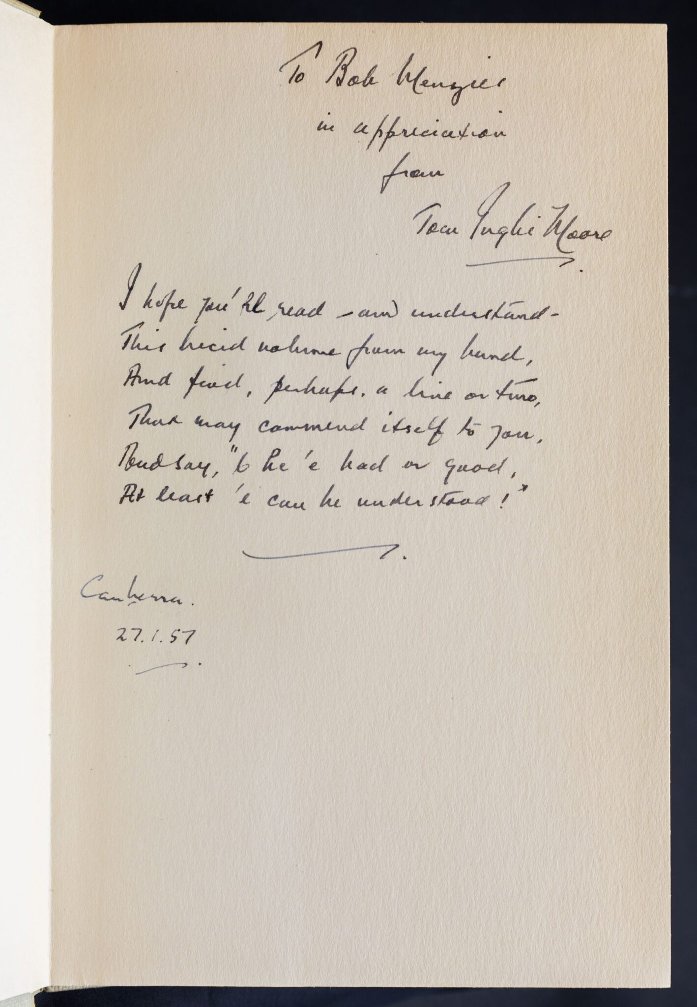 The Poet Among Statesmen | Robert Menzies Institute