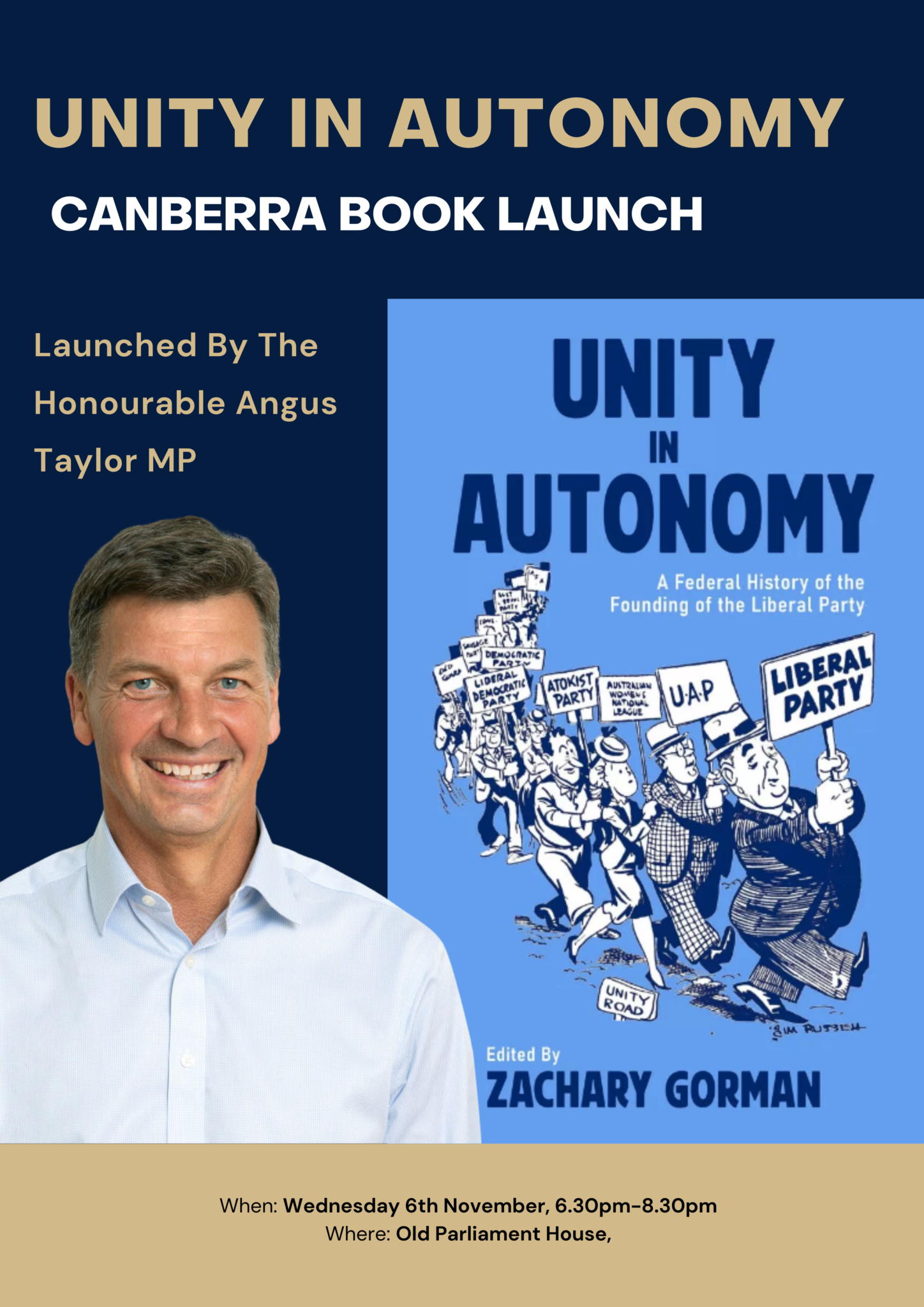 Canberra Book Launch: Unity in Autonomy | Robert Menzies Institute