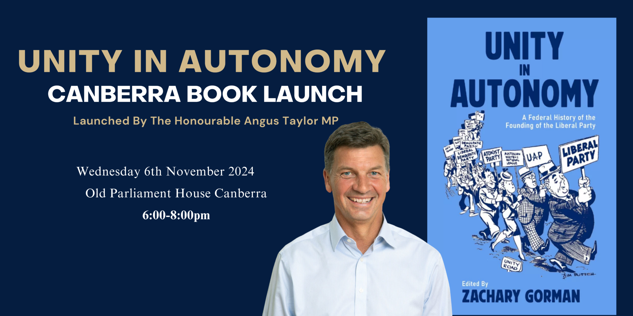 Canberra Book Launch: Unity in Autonomy | Robert Menzies Institute