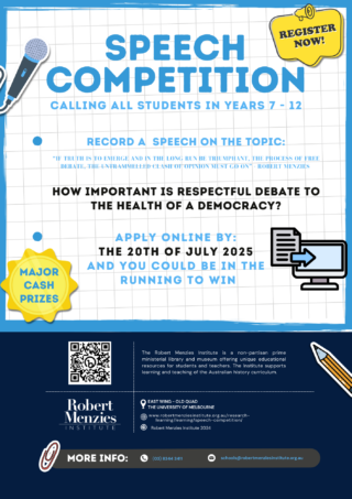 2025 Speech Competition | Robert Menzies Institute